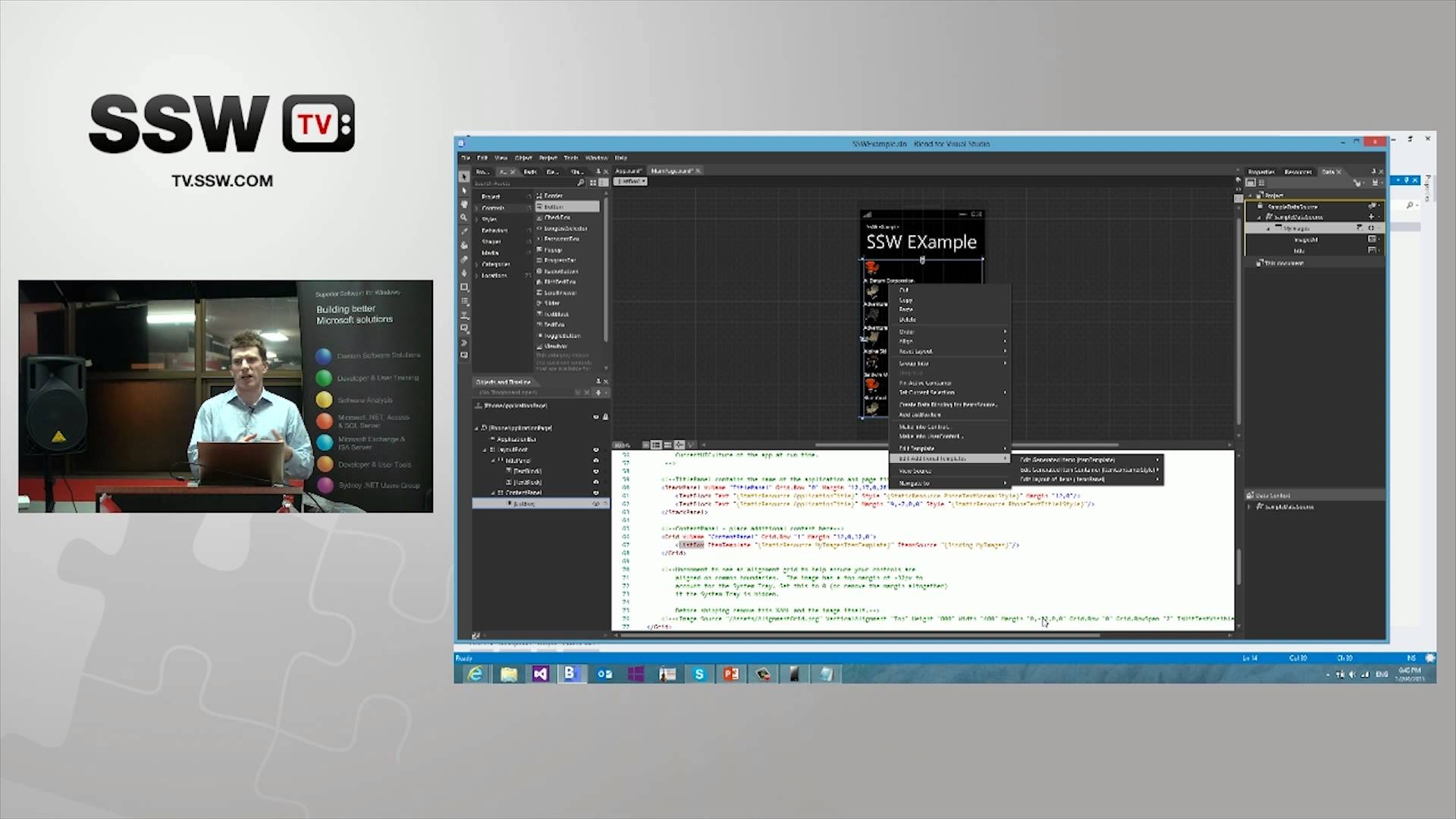 Getting Started Developing Apps for Windows Phone 8 and More with Nick Randolph - SSW TV - Learn ...