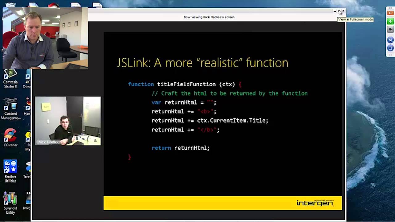 Client Side Rendering In Sharepoint 2013 With Nick Hadlee
