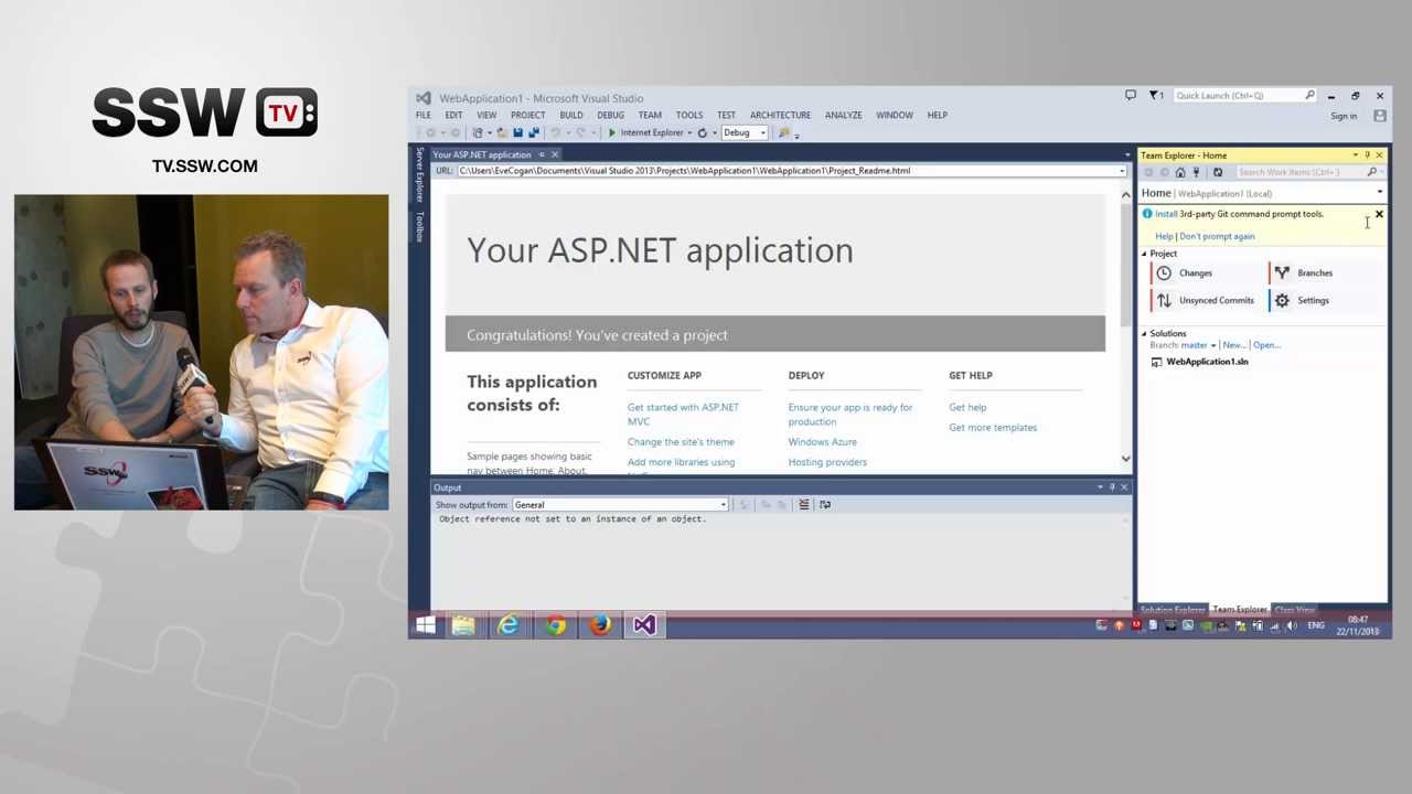 Using Git with TFS - Matthew Mitrik - SSW TV - Learn from Professional Software Developers
