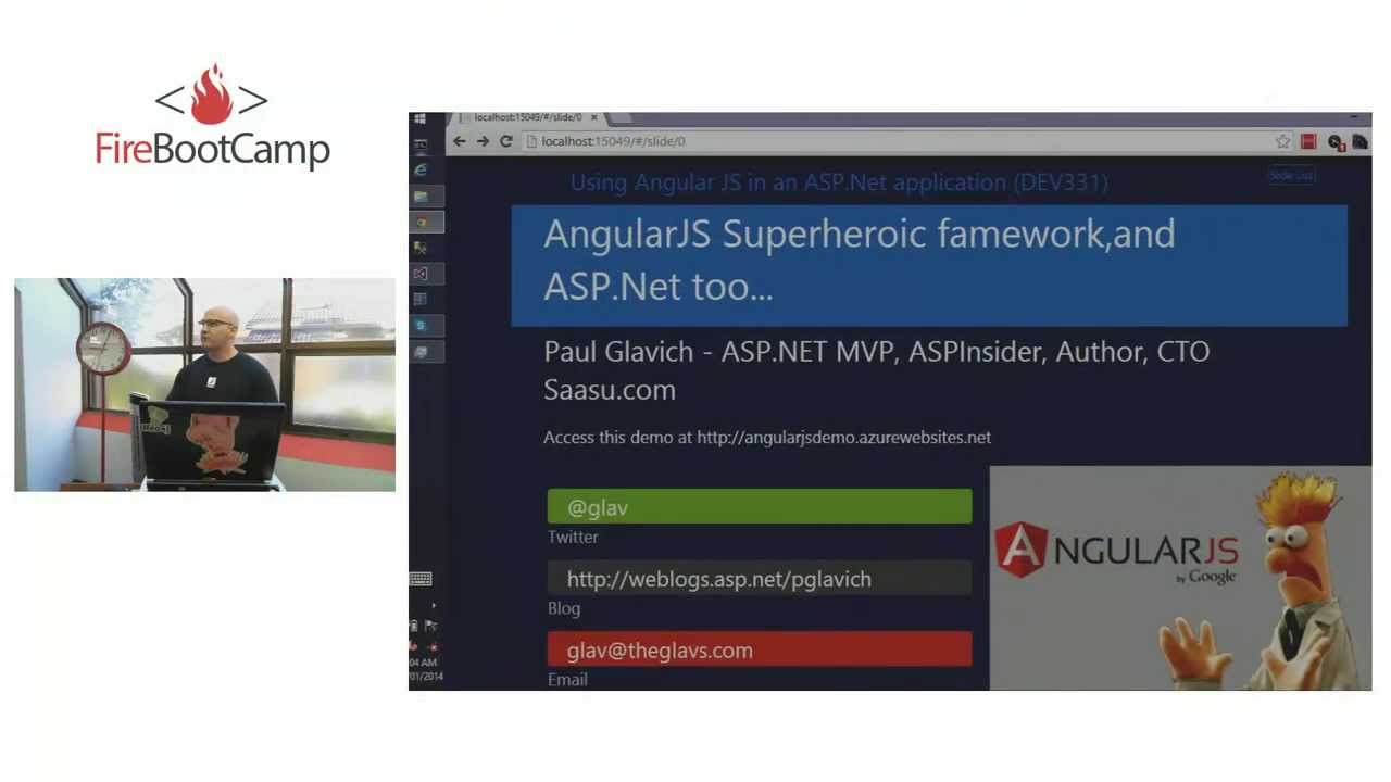 Angularjs And Asp Net Mvc Introquickstart Paul Glavich Firebootcamp Ssw Tv Learn From